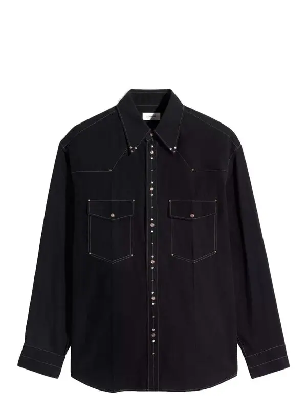 LEMAIRE Studded Pocket Shirt - Black