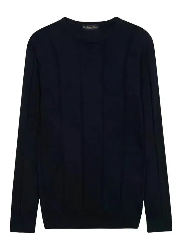 Brooks Brothers Ribbed Crew-neck Sweater - Blue