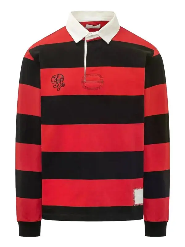 WOC Manchester Striped Polo Shirt - Red
