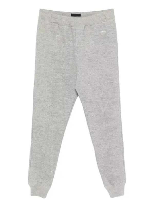 Prada Logo-embroidery Track Pants - Grey