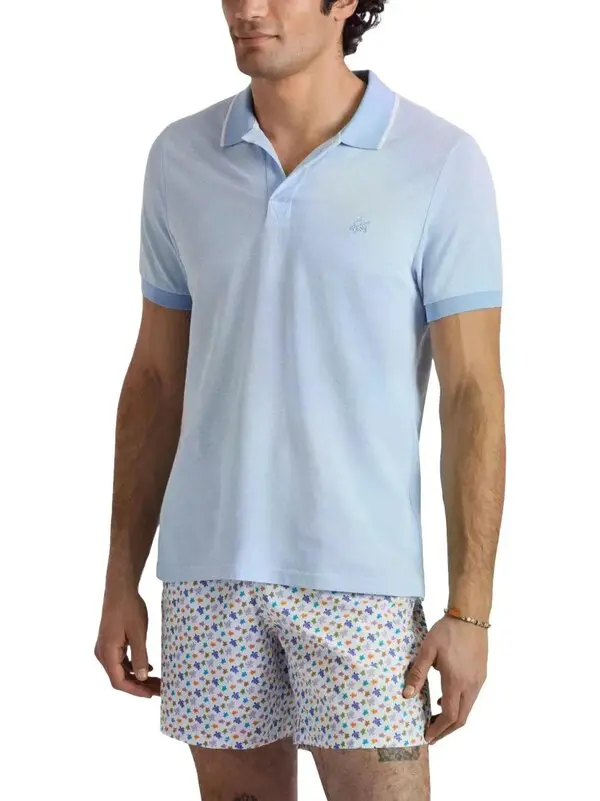 Vilebrequin Embroidered Turtle Polo Shirt - Blue