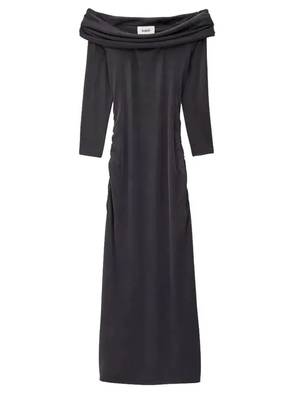 Ba&sh Bettina Off-shoulder Ruched Dress - Blue