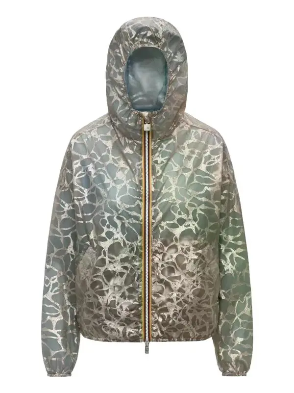 K-WAY Laurette Hooded Lightweight Jacket - Blue