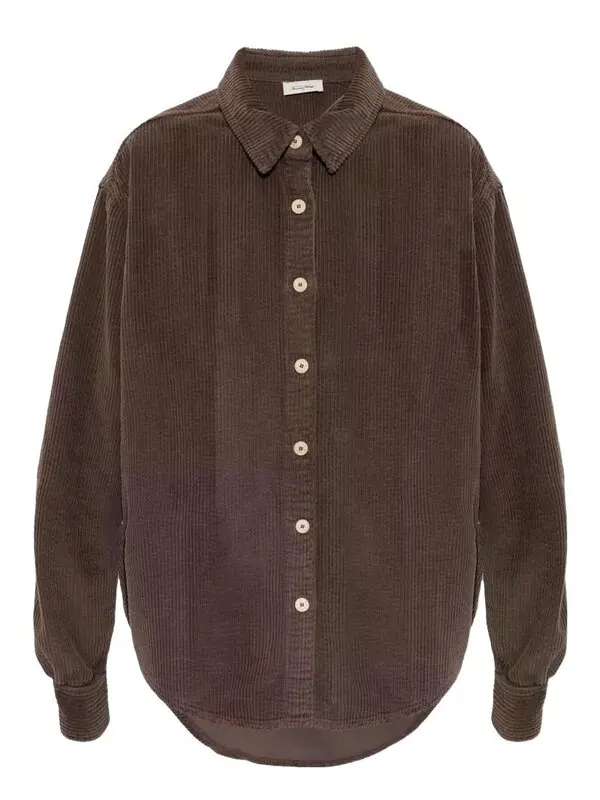 American Vintage Padow Corduroy Button-down Shirt - Brown