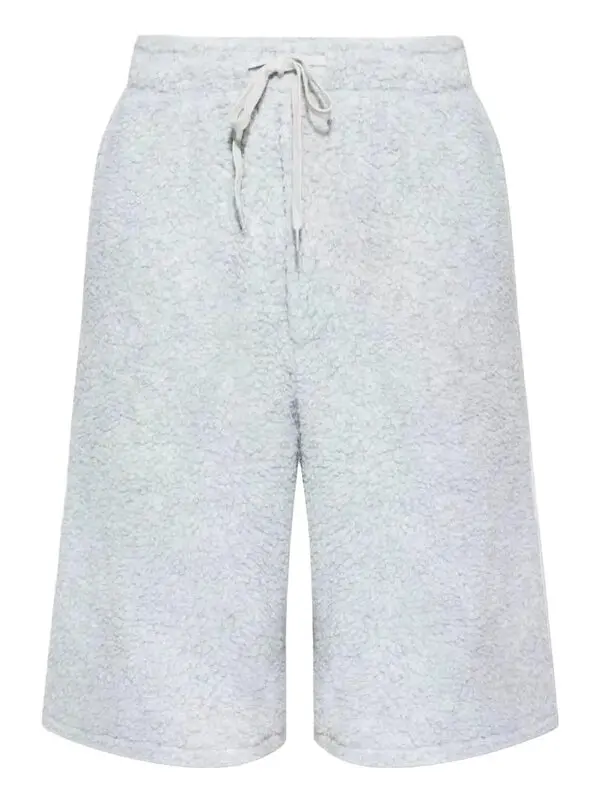 American Vintage Hoktown Faux-shearling Shorts - Grey