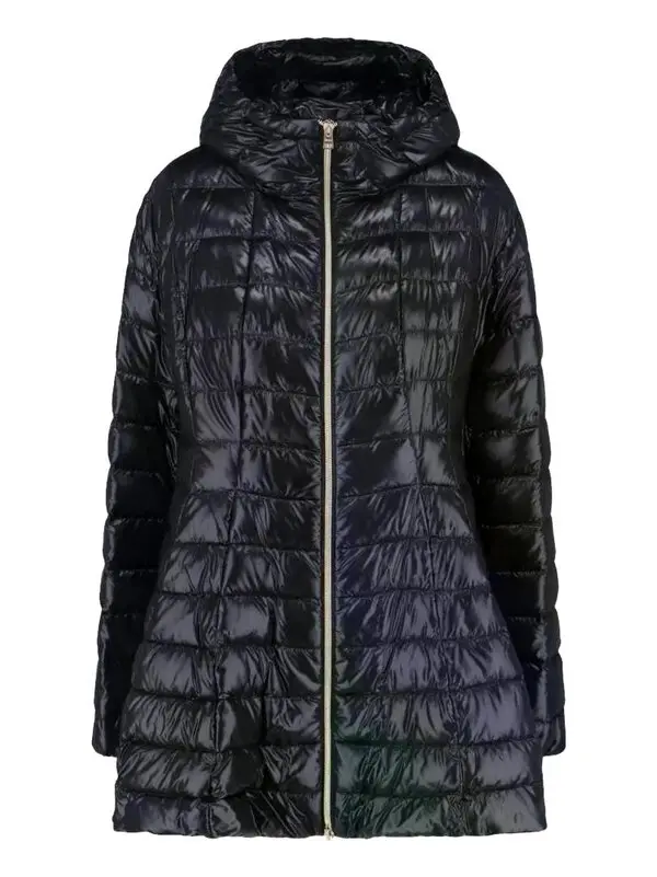Herno A-shape Hooded Coat - Black