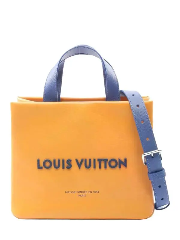 LOUIS VUITTON 2021-2025 Autres Cuirs Mini Shopper Satchel Tote - Orange