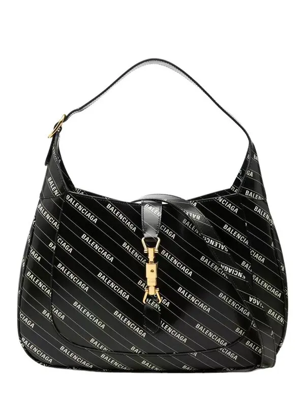 Gucci Balenciaga The Hacker Project Jackie 1961 Medium Bag - Black