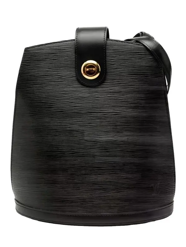 LOUIS VUITTON 1998 Epi Cluny Shoulder Bag - Black