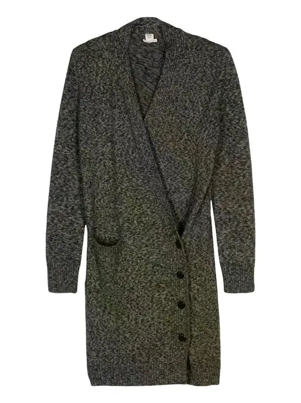 Hermès 2010s Wrap-design Coat - Grey