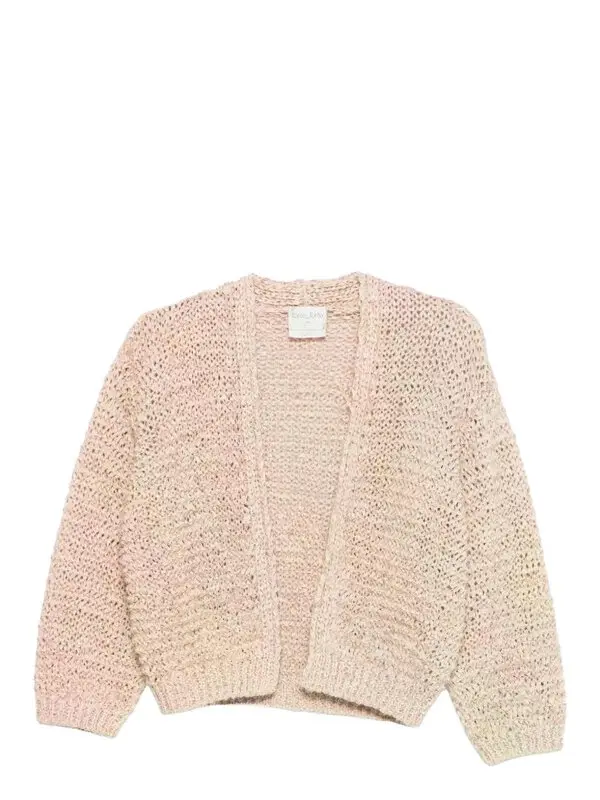 FORTE_FORTE Open-front Knitted Jacket - Neutrals
