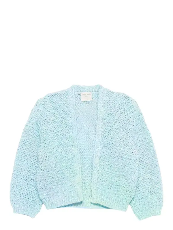 FORTE_FORTE Open-front Knit Cardigan - Blue