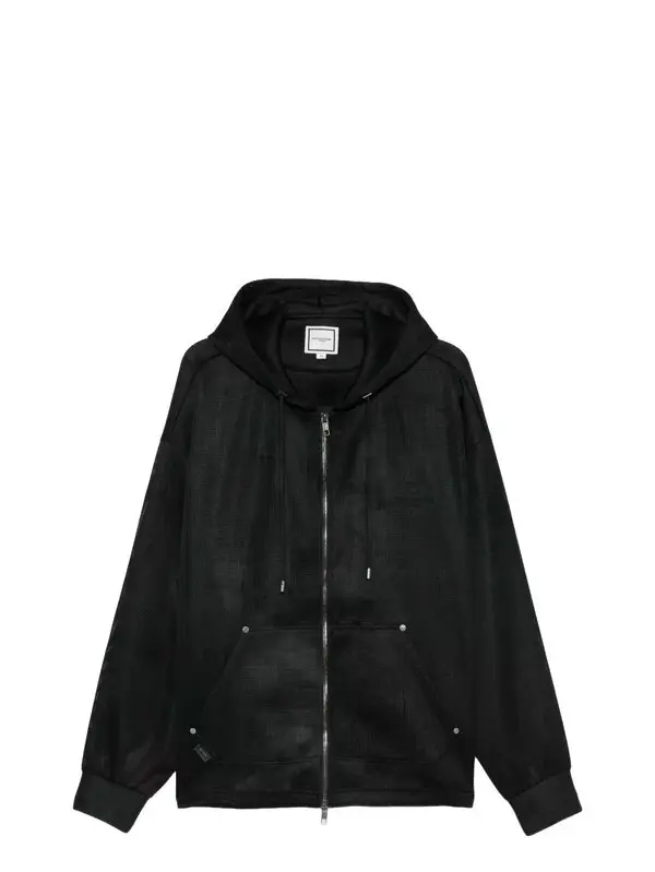 WOOYOUNGMI Zipped Hoodie - Black