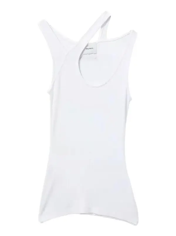 HALFBOY Cut-out Tank Top - White