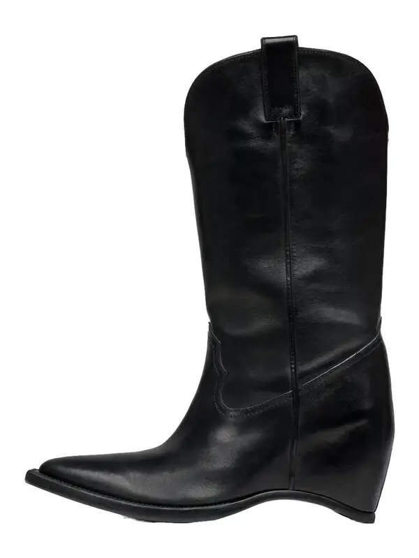 MAISON MARGIELA Pointed High Boots - Black