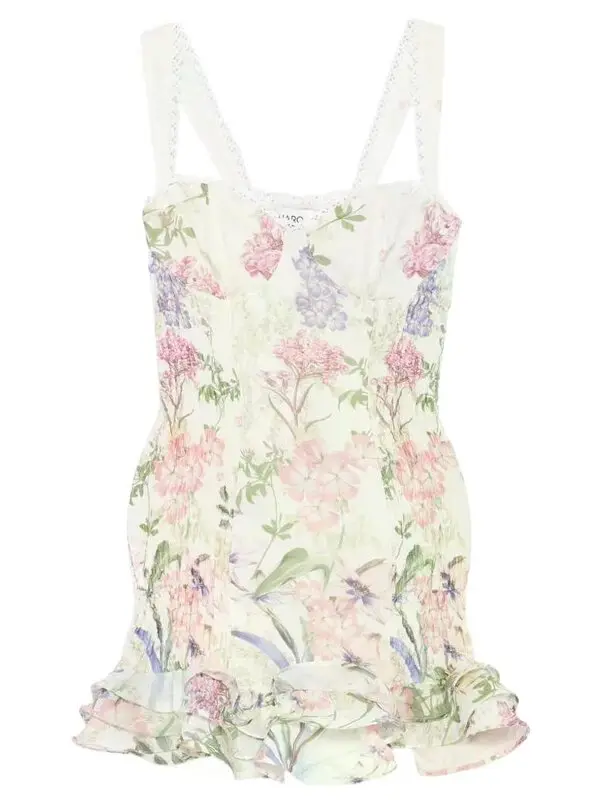 Charo Ruiz Ibiza Sunil Floral Mini Dress - Blue