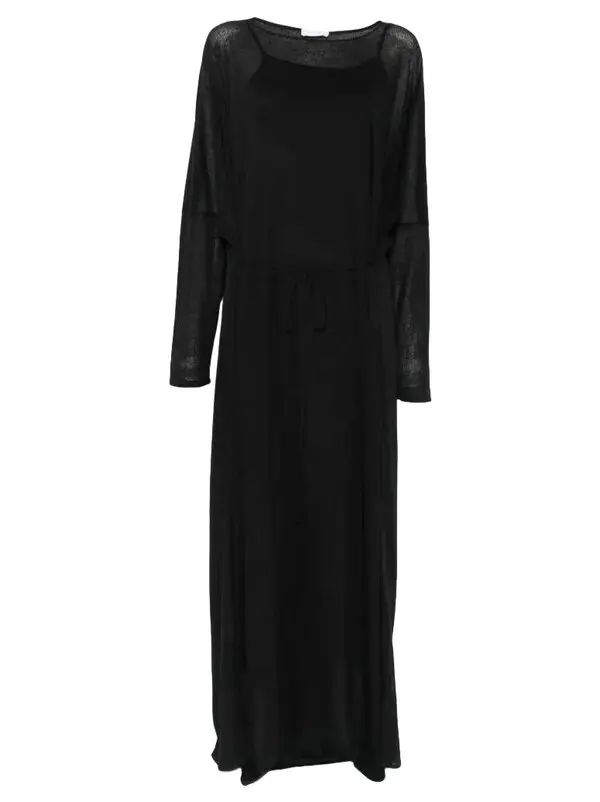 RUOHAN Soma Drawstring Maxi Dress - Black