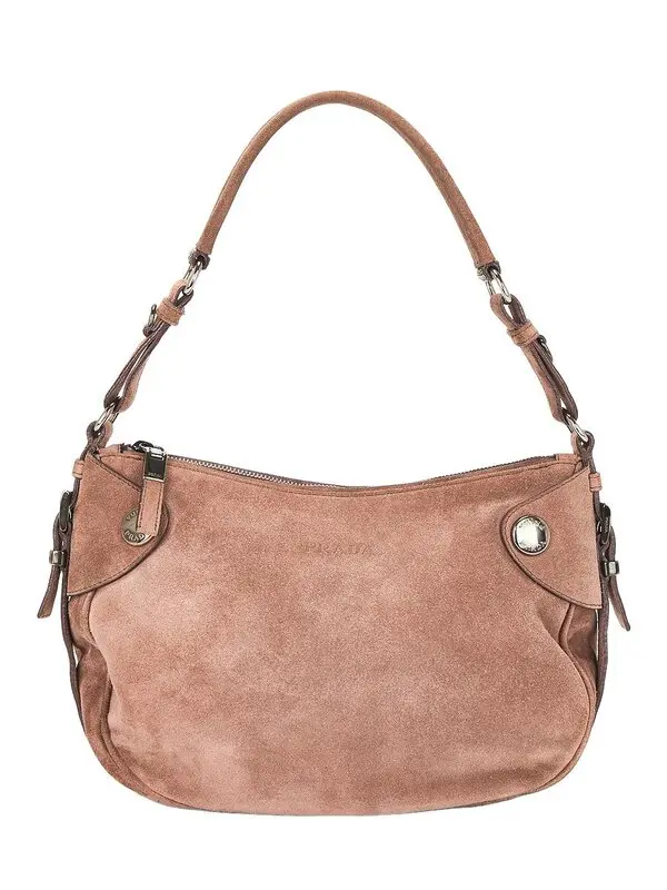 Prada Vintage Suede Shoulder Bag - Pink