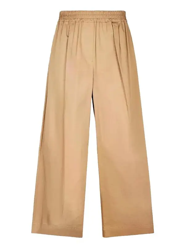 Max Mara Elasticated Pleated Trousers - Neutrals