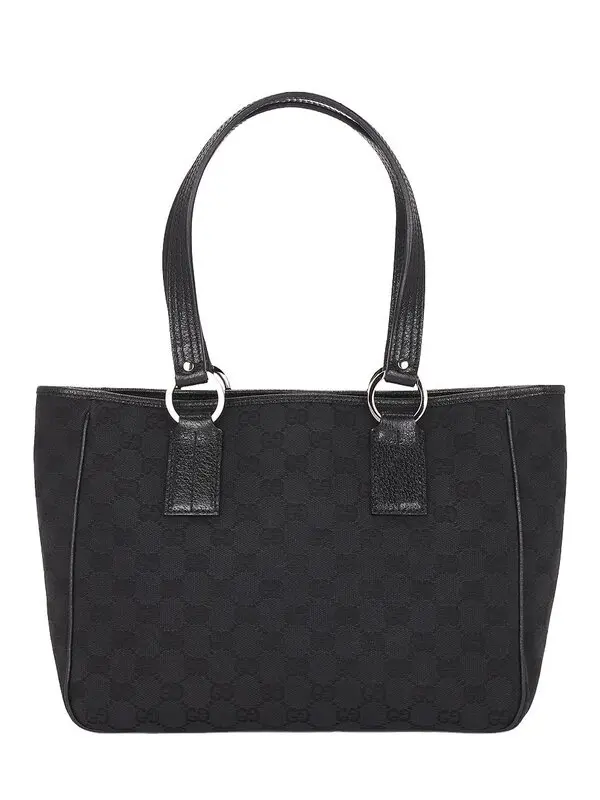 Gucci Gg Canvas Tote Bag - Black