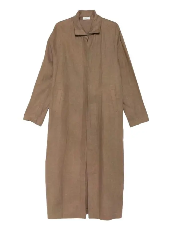 RUOHAN Elm Penrhyn Collared Coat - Brown