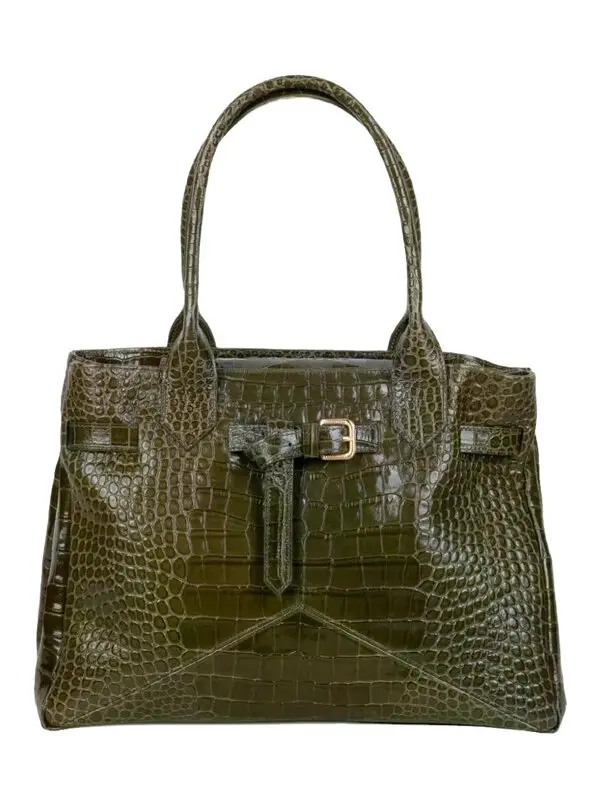 BALLANTYNE Kate Embossed Shoulder Bag - Green