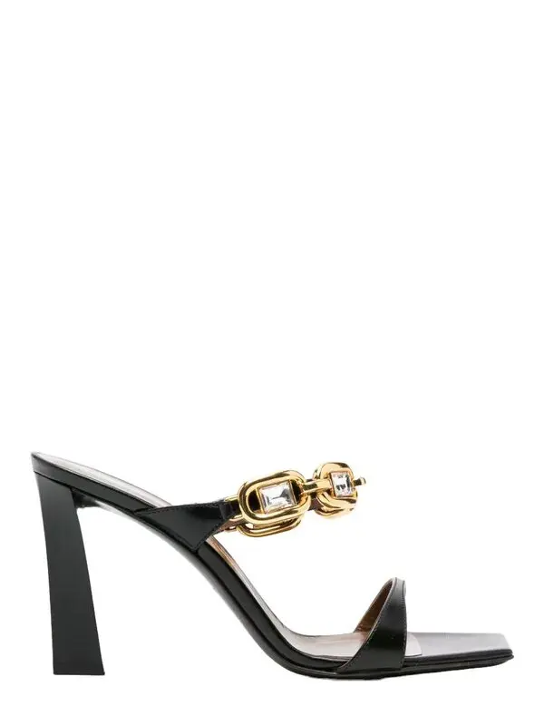 GIUSEPPE ZANOTTI Chain Embellished Sandals - Black