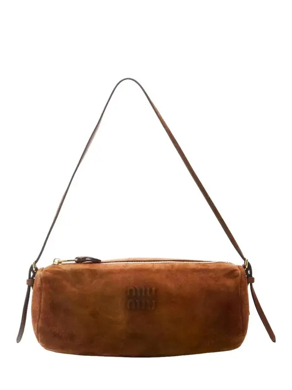 Miu Miu Suede Shoulder Bag - Brown