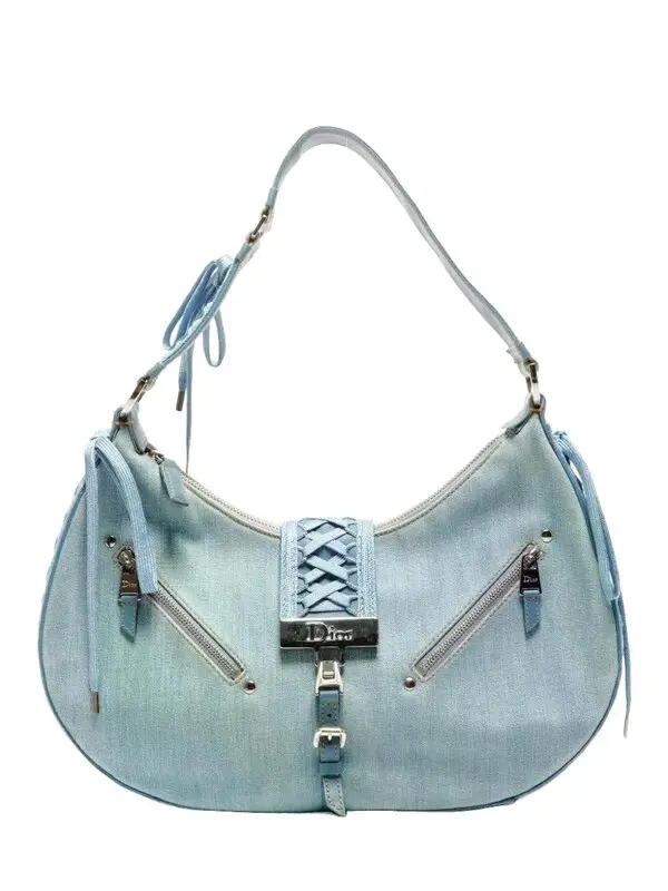 Dior 2002 Denim Shoulder Bag - Blue