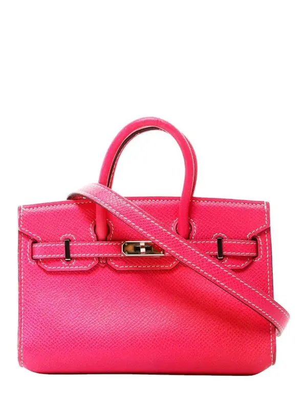 Hermès 2011 Tiny Birkin Leather Mini Bag - Pink