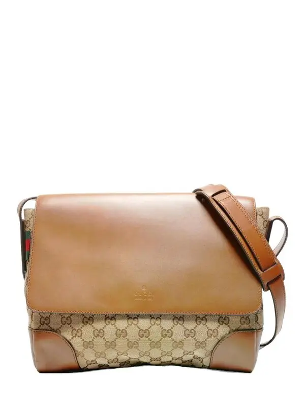Gucci 2010s Gg Canvas Shoulder Bag - Brown