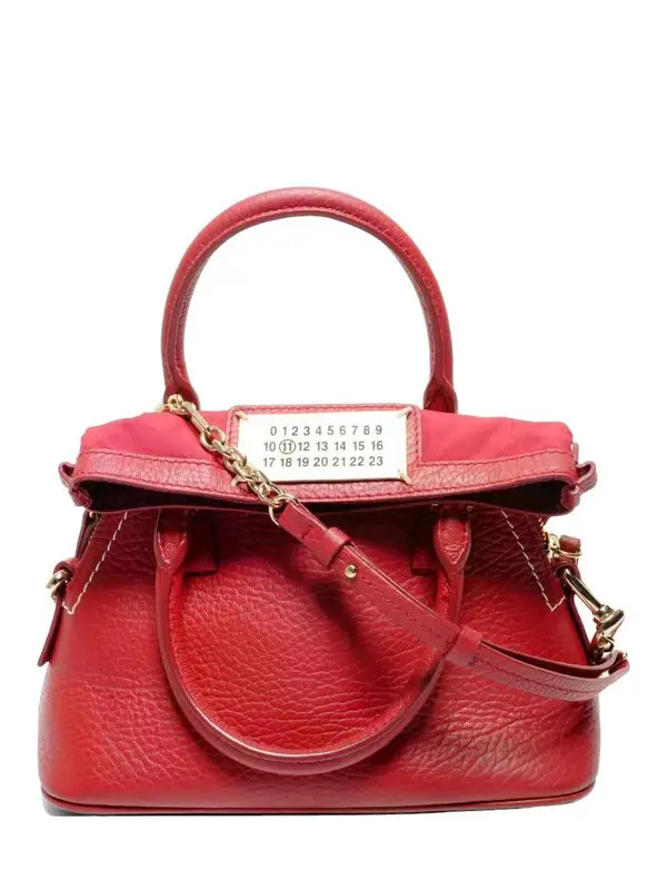 MAISON MARGIELA 2015 Small 5ac Leather Tote - Red