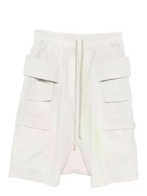 Rick Owens Creatch Cargo Drawstring Shorts - Neutrals