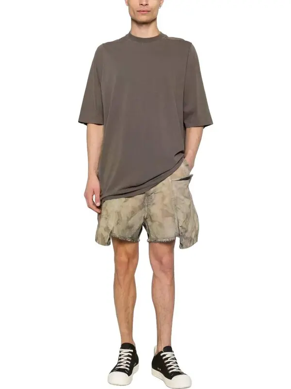 Rick Owens Stefan Frayed Shorts - Neutrals