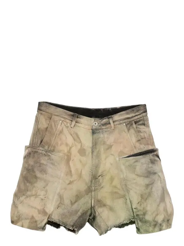 Rick Owens Stefan Frayed Shorts - Neutrals