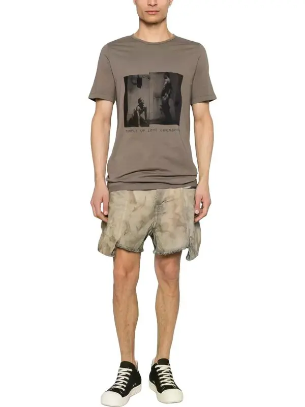 Rick Owens Level Graphic-print T-shirt - Neutrals