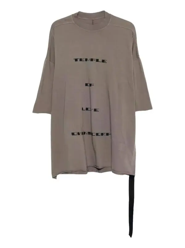 Rick Owens Tommy Text-graphic T-shirt - Green