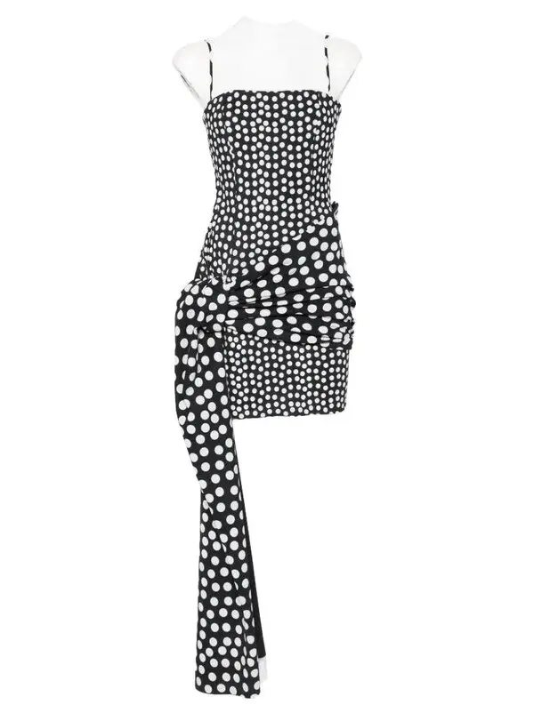 Chiara Boni La Petite Robe Gaja Polka-dot Mini Dress - Black