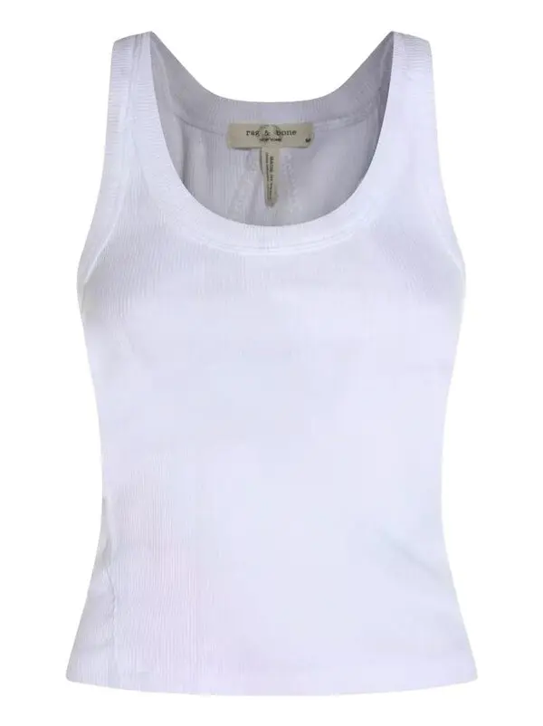 Rag & Bone Ribbed Tank Top - White