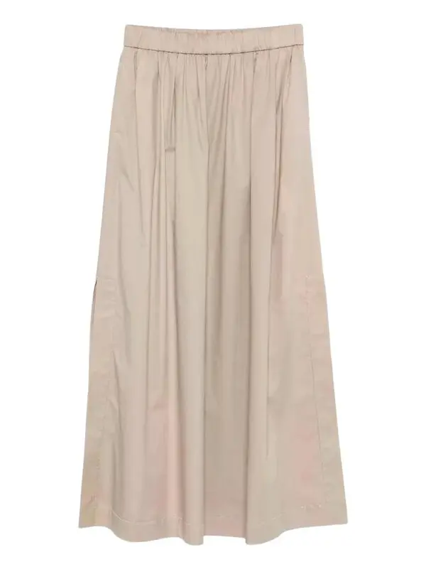 Peserico Elasticated-waistband Maxi Skirt - Neutrals