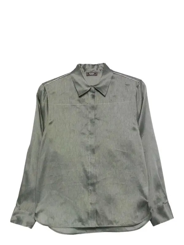 Peserico Jewel-trimmed Shirt - Green