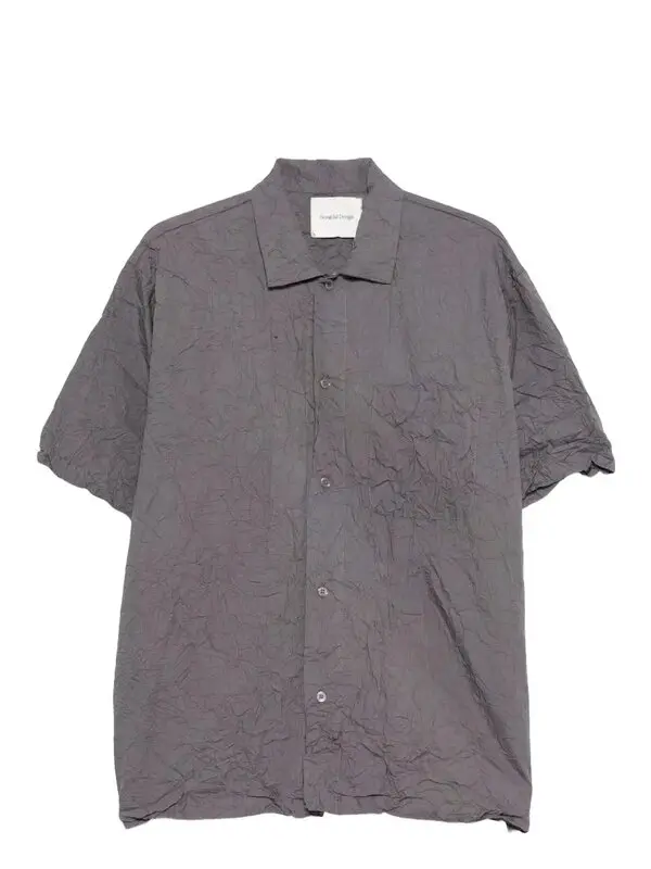 GONGDID DESIGN Crinkled Shirt - Grey