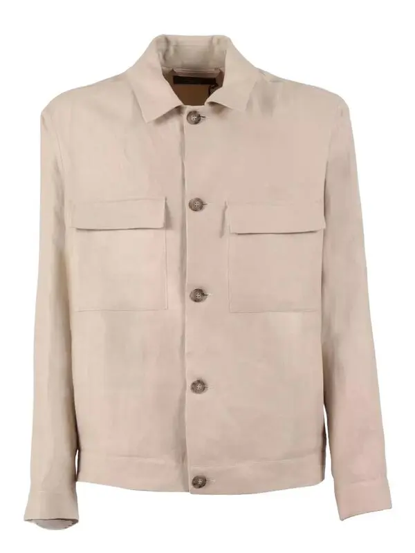 Peserico Pocket Overshirt - Neutrals