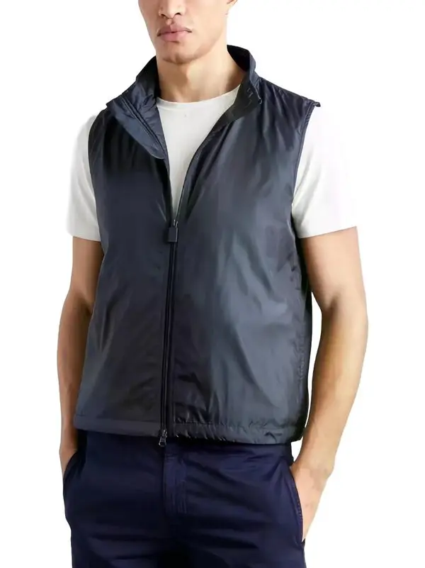 Aspesi Zip-up Vest - Blue
