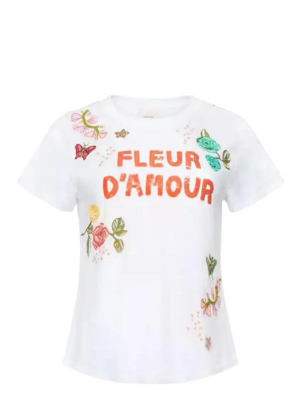 Cinq À Sept Fleur D'amour T-shirt - White