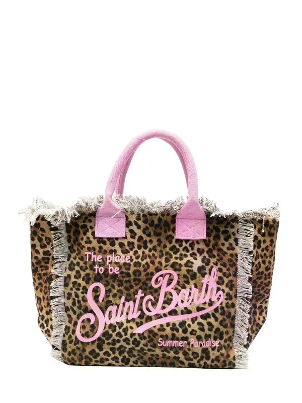 MC2 SAINT BARTH Leopard-pattern Tote Bag - Brown