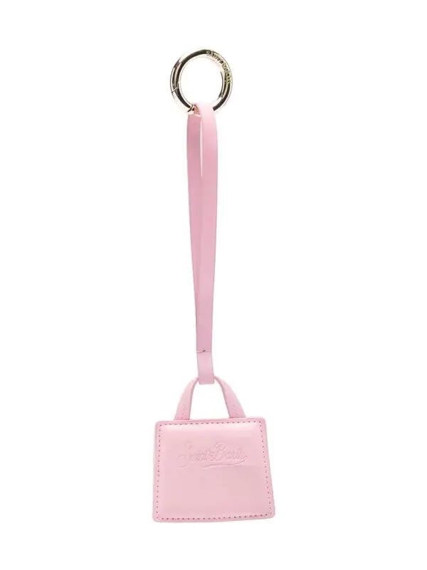 MC2 SAINT BARTH Logo-debossed Bag Charm - Pink