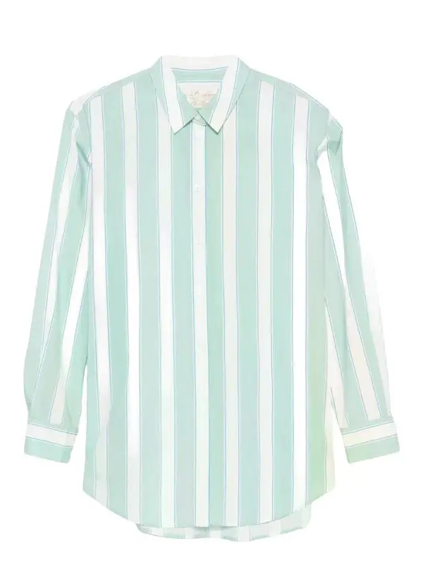 MC2 SAINT BARTH Striped Brigitte Shirt - Green
