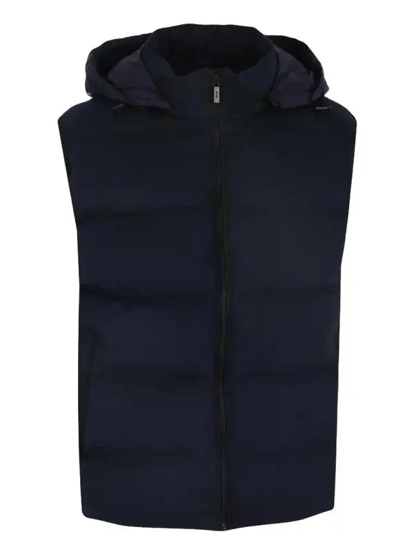 Corneliani Hooded Gilet - Blue