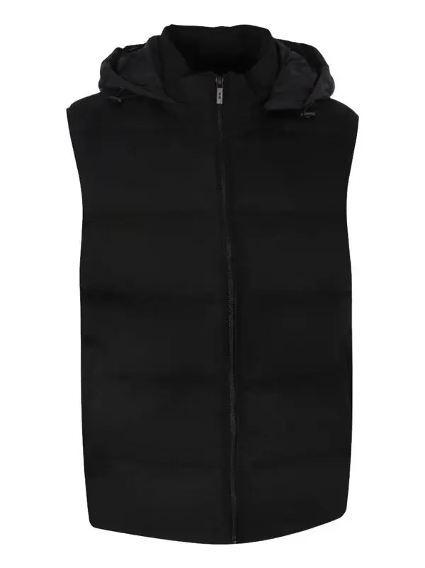Corneliani Hooded Gilet - Black